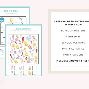 Under the Sea Activity Pack for Kids - Printable Colouring Pages, Word ...