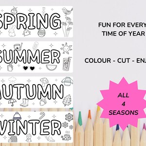 Seasonal Printable Bookmarks for Kids – Colouring Bookmark Set for ...