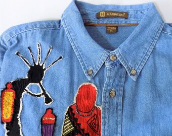 Denim Applique - Etsy