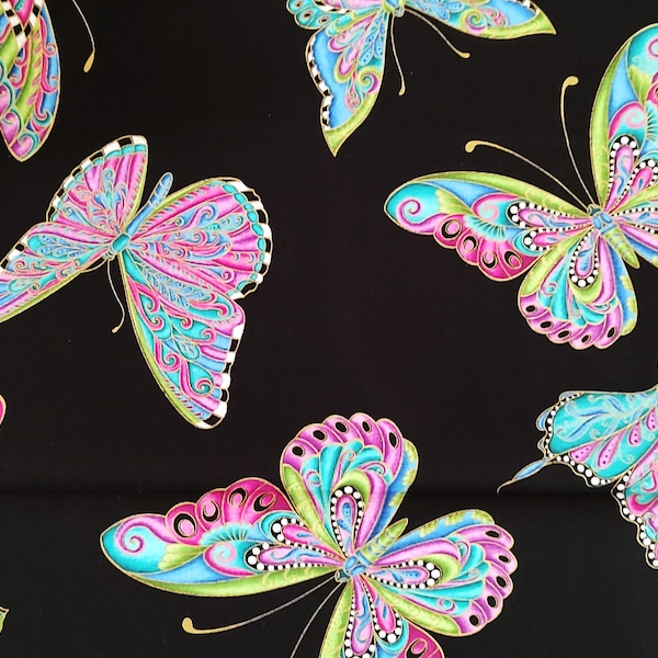 Alluring Butterflies Fabric - Etsy