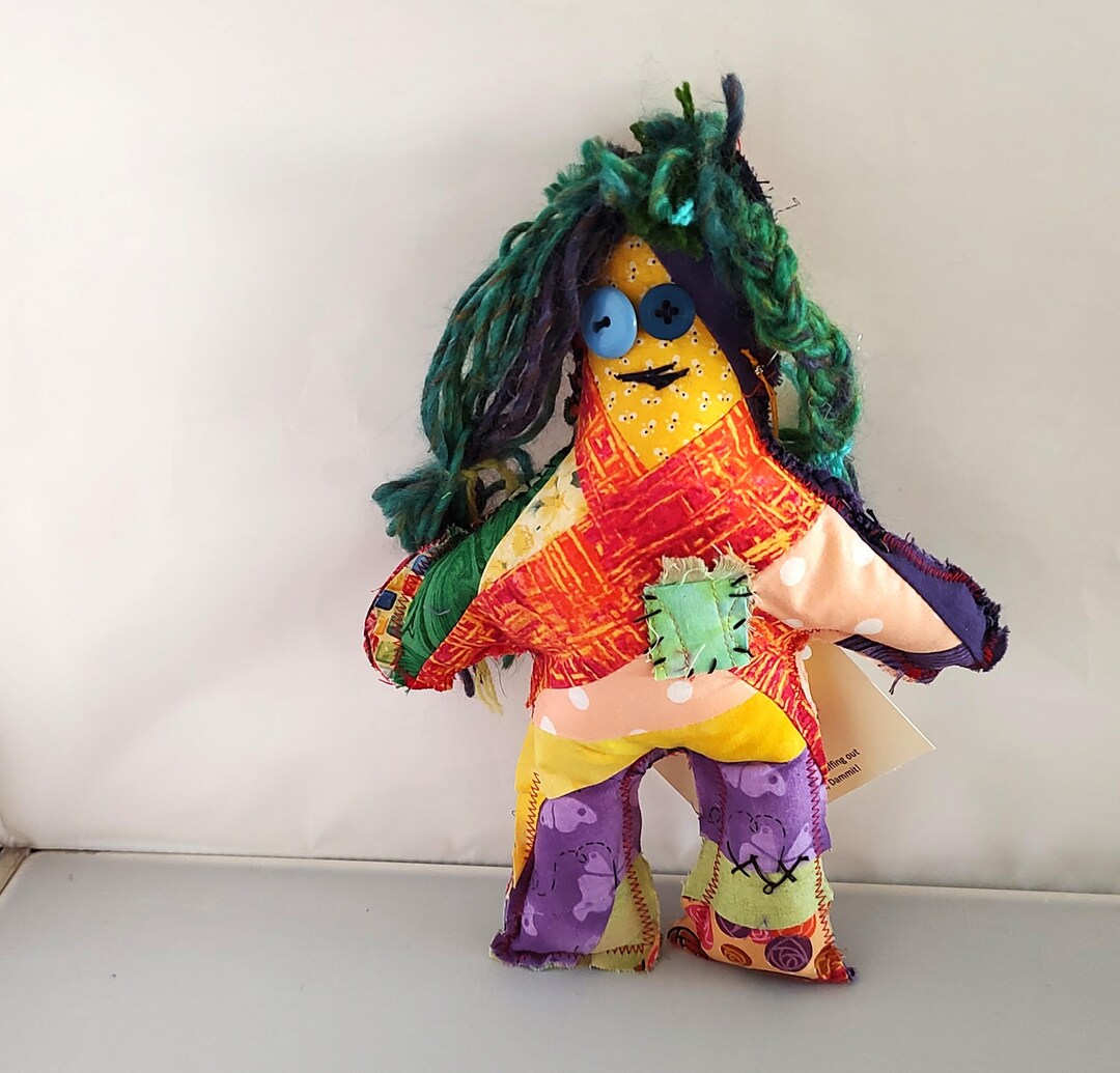 Handmade Damn It Doll: Whimsical Stress Relief Toy, Recycled Quilt - Etsy