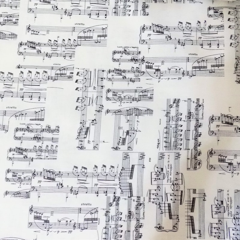 Music Fabric - Etsy