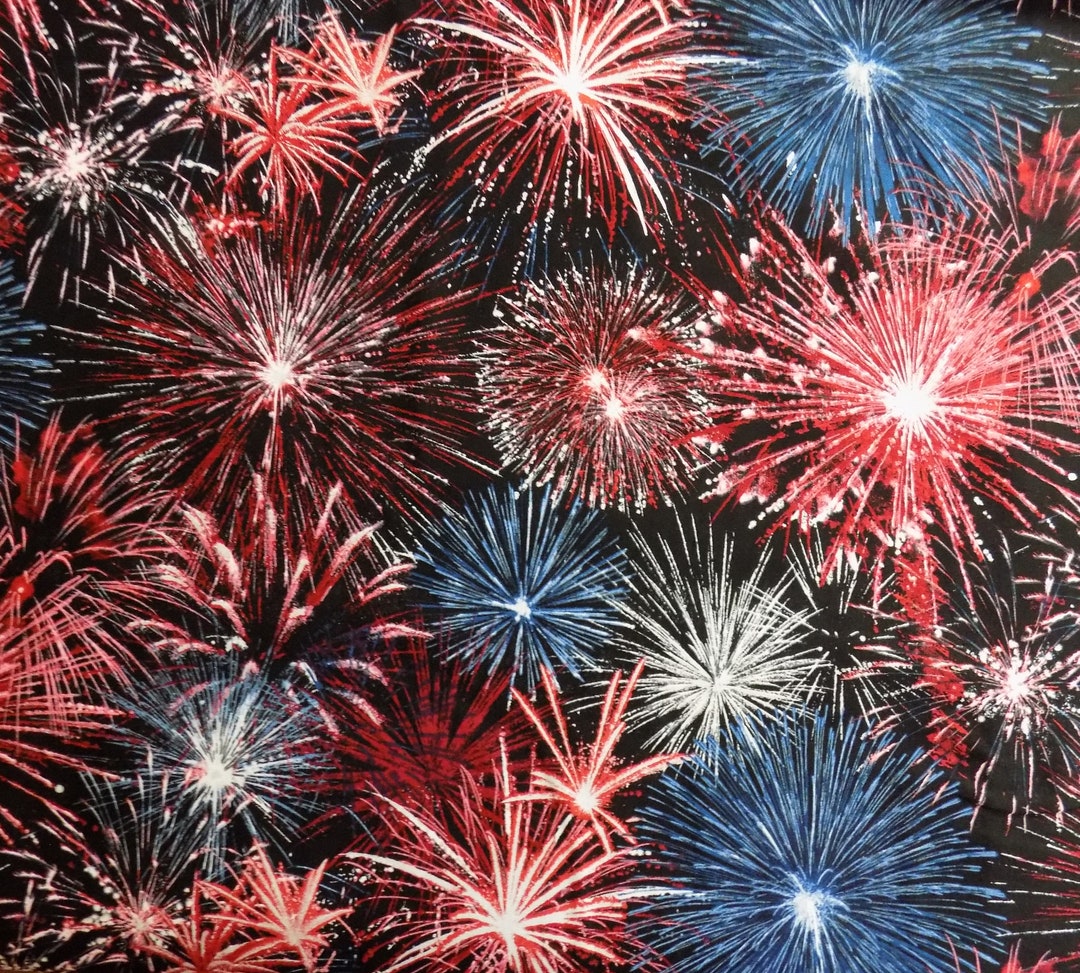Fireworks Fabric Celebrate From Timeless Treasures Cotton Material ...