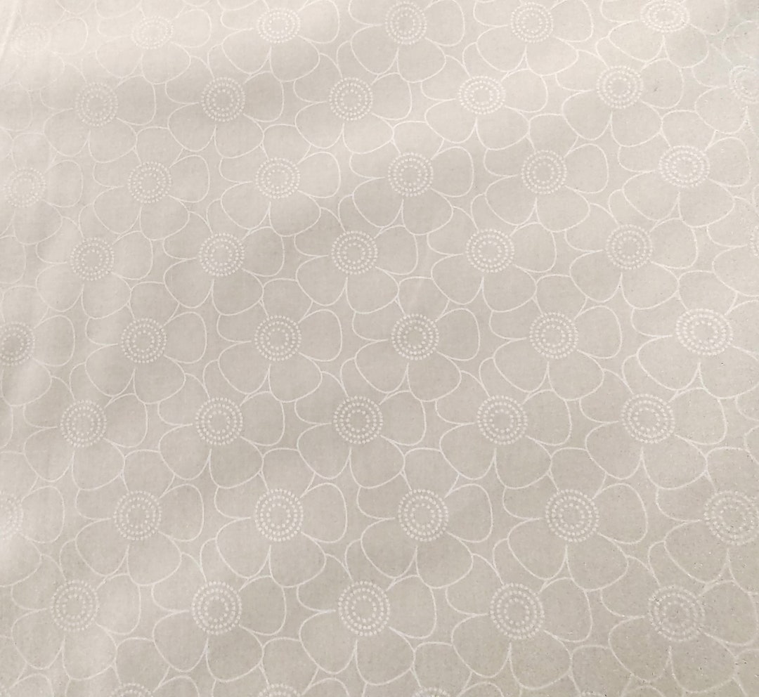 108 Inch Wide Fabric Wide Backing for Quilting and Sewing White on off ...