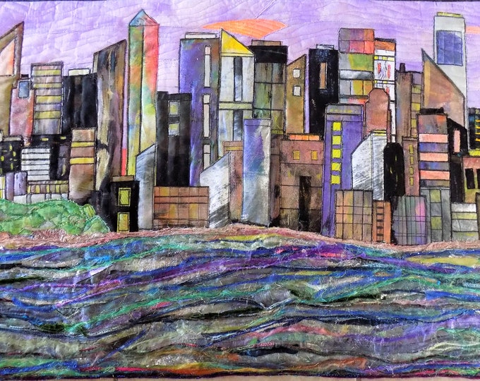 City Skyline Panel Artscapes VII by Quilting Treasures - Etsy