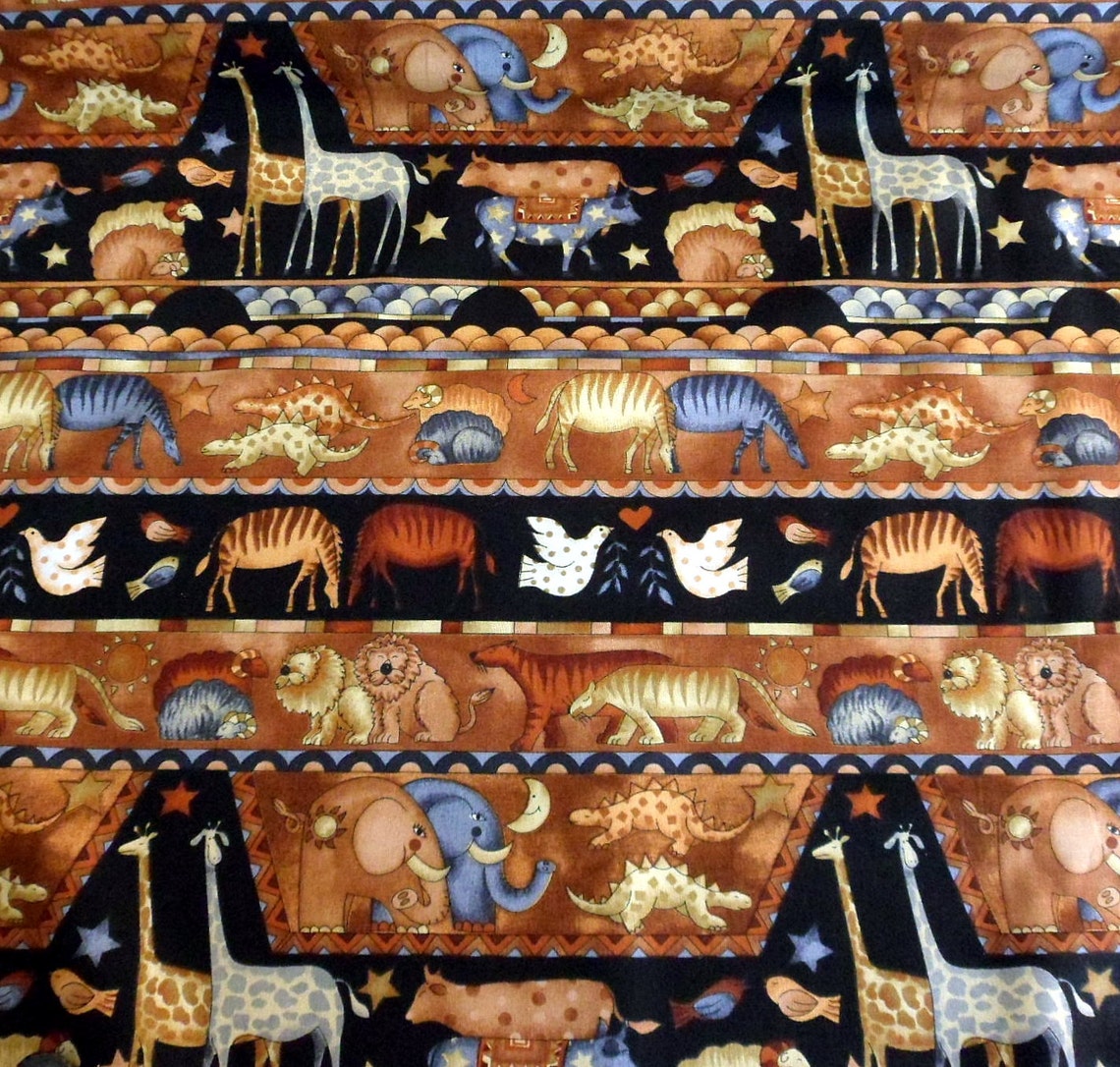 Animal Fabric Zoo Animals Animal Material Timeless Treasures - Etsy