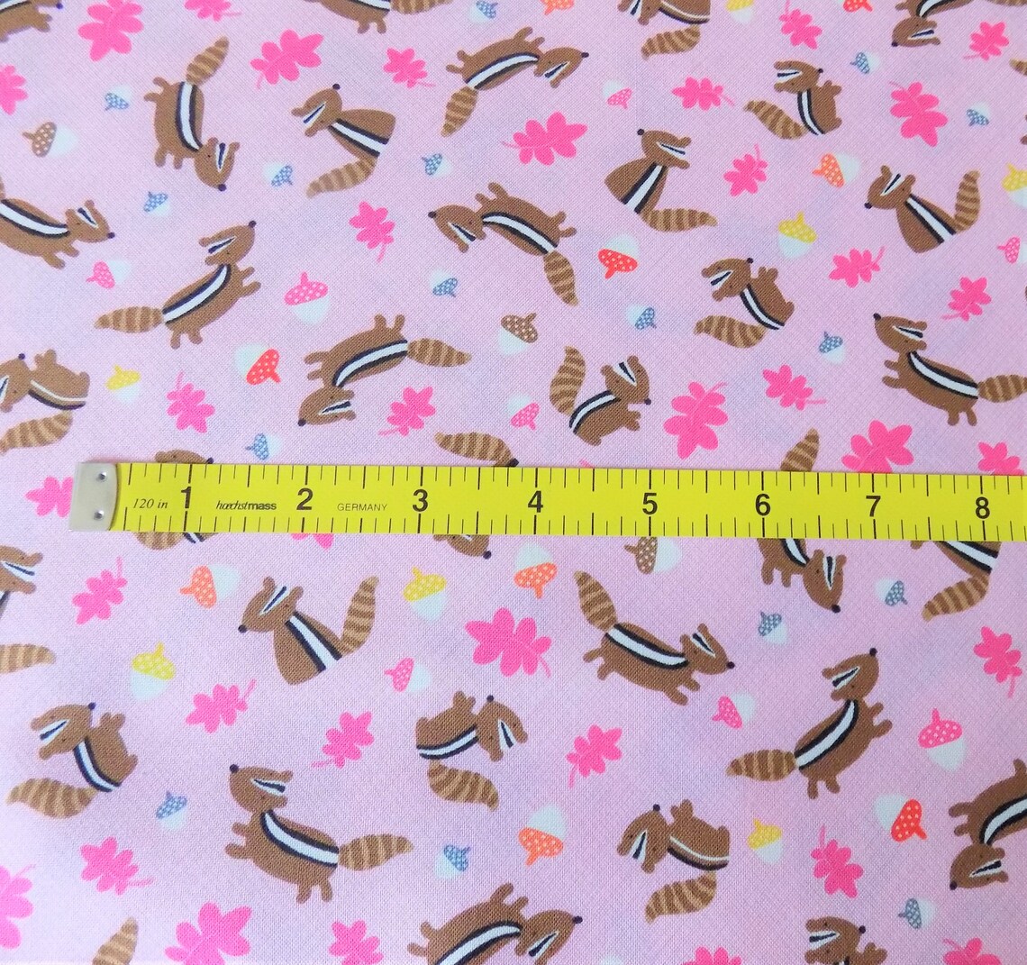 Skunk Fabric Little Skunks on a Pink Background - Etsy