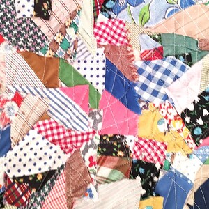 Fiber Art Unfinished Textile Art Vintage Fabric Repurposed From Vintage ...