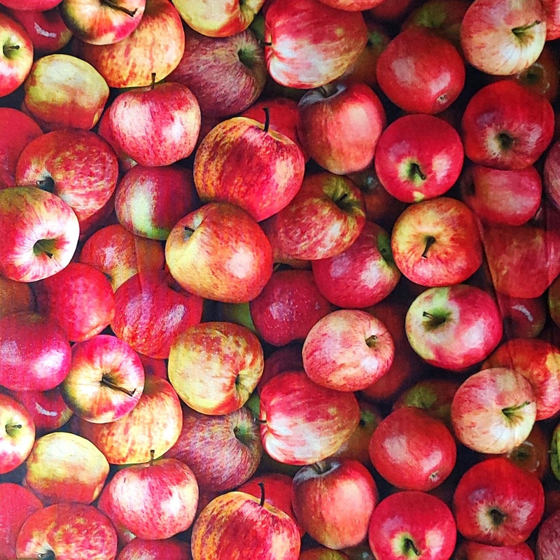 Apple Fabric - Etsy UK