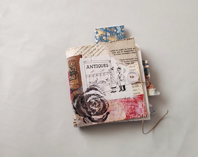 Handmade Mixed Media Junk Journal: Small Scrapbook for Memories - Etsy