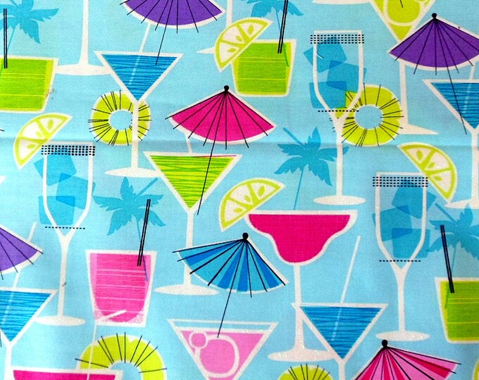 Cocktail Fabric Cocktail Umbrella Fabric Blue Material Cocktail Glasses ...