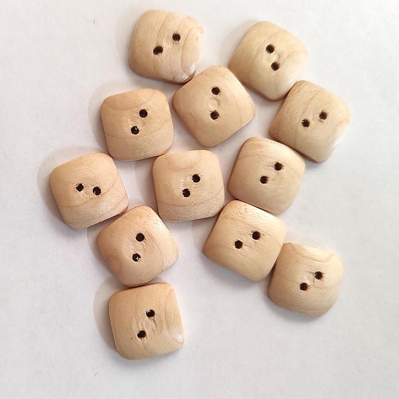 Wood Buttons - Etsy