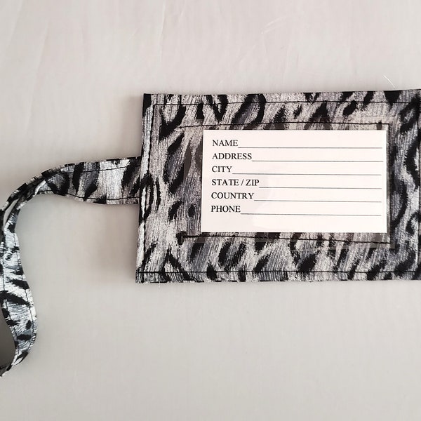 Fabric Luggage Tag - Etsy