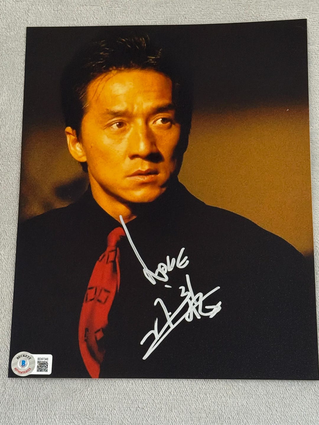Jackie Chan Signed 8x10 Photo Movie Actor in Action Autograph Beckett ...
