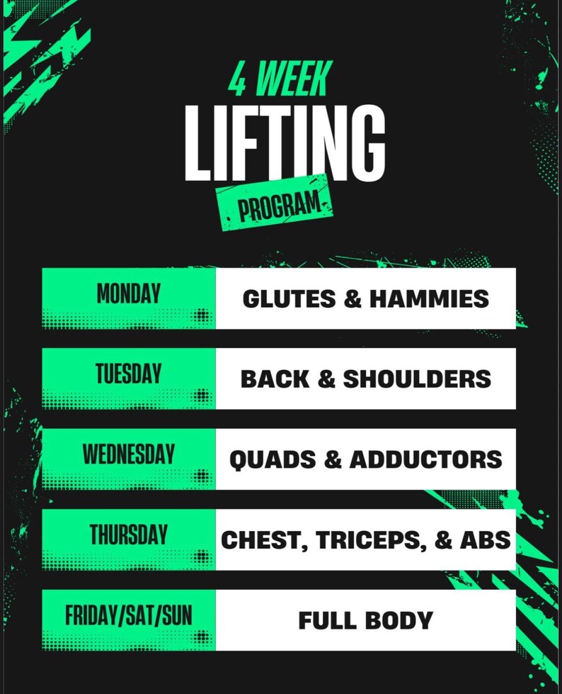 Digital Fitness Planner | Glow up Planner | Undated Workout Exercise ...