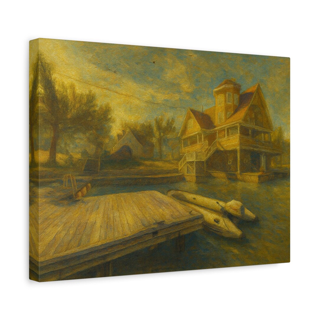 Counter Strike Lake Map Oil Painting Canvas - Etsy