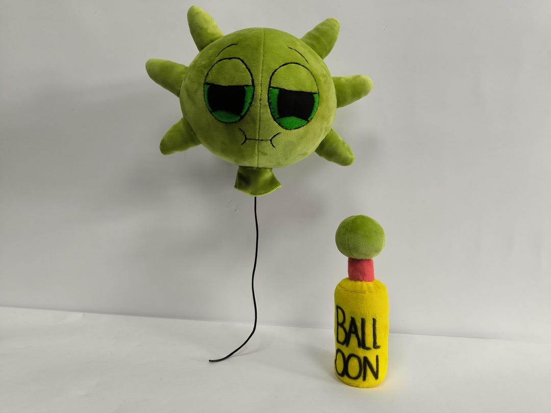 Green Monster Balloon Plush Toy: Sprunki Incredibox Inspired - Etsy