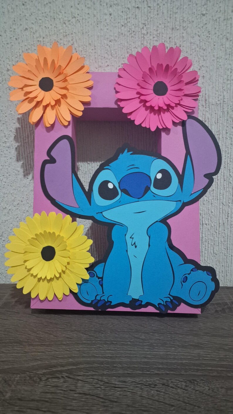 Stitch marco 3D papercraft CAMEO - Etsy México