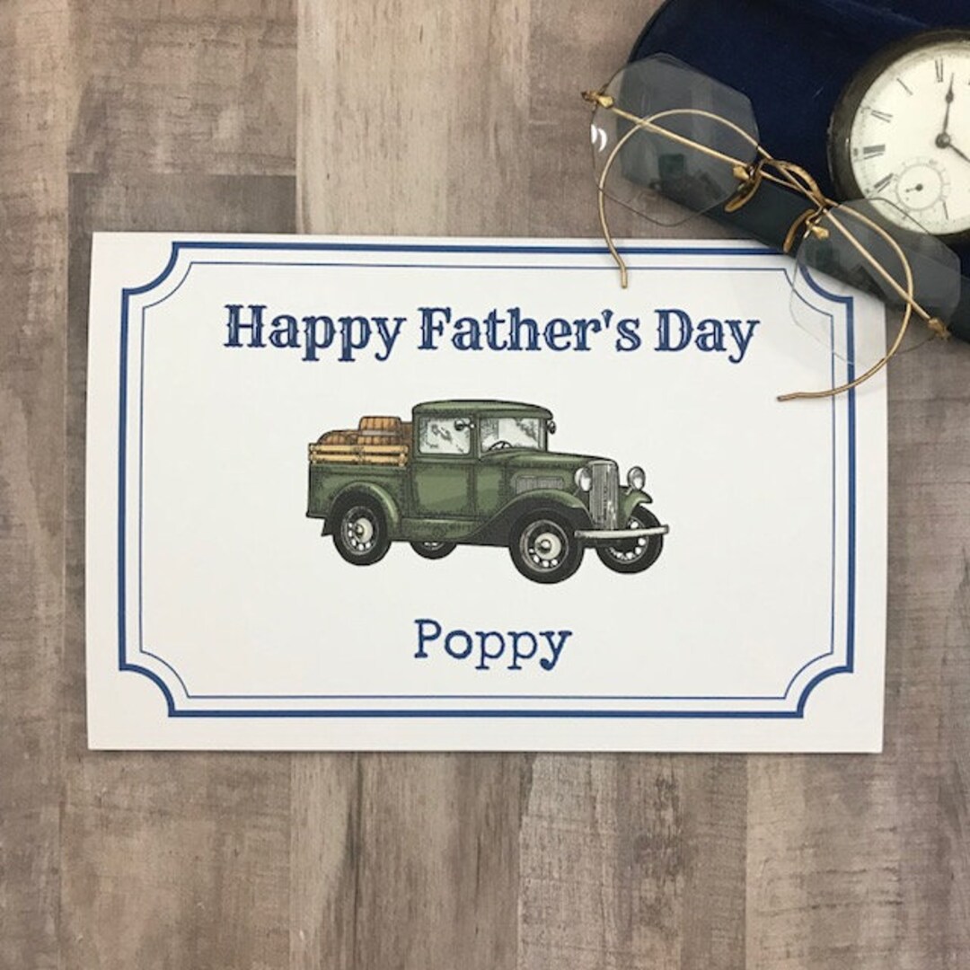 Printable Father's Day Card for Poppy - Happy Father's Day to Poppy ...