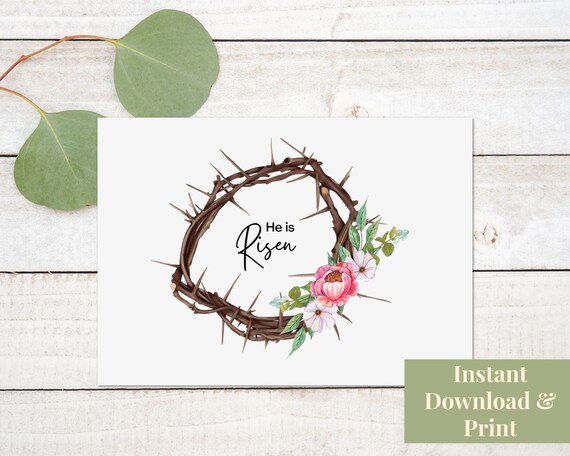 Printable Religious Easter Card Religious Easter Card | Etsy