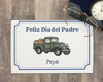 Father's Day Card in Spanish Feliz Dia Del Padre Tarjeta | Etsy
