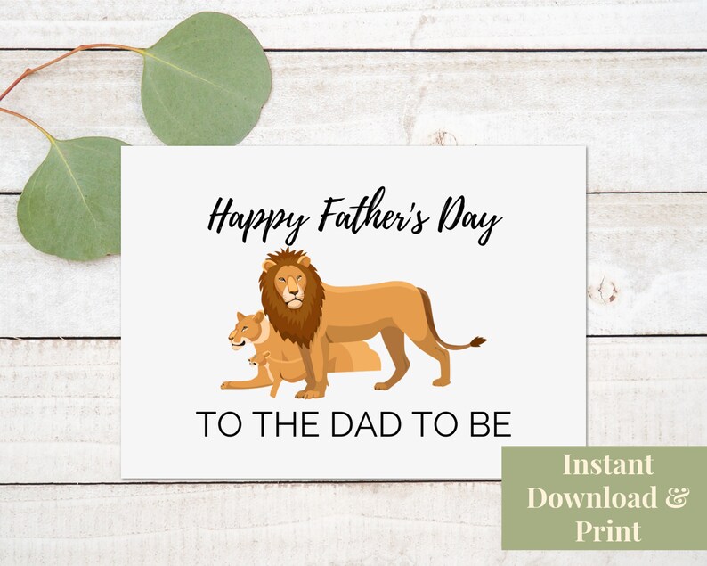 Printable Father's Day Card for Dad to Be, Daddy - Etsy