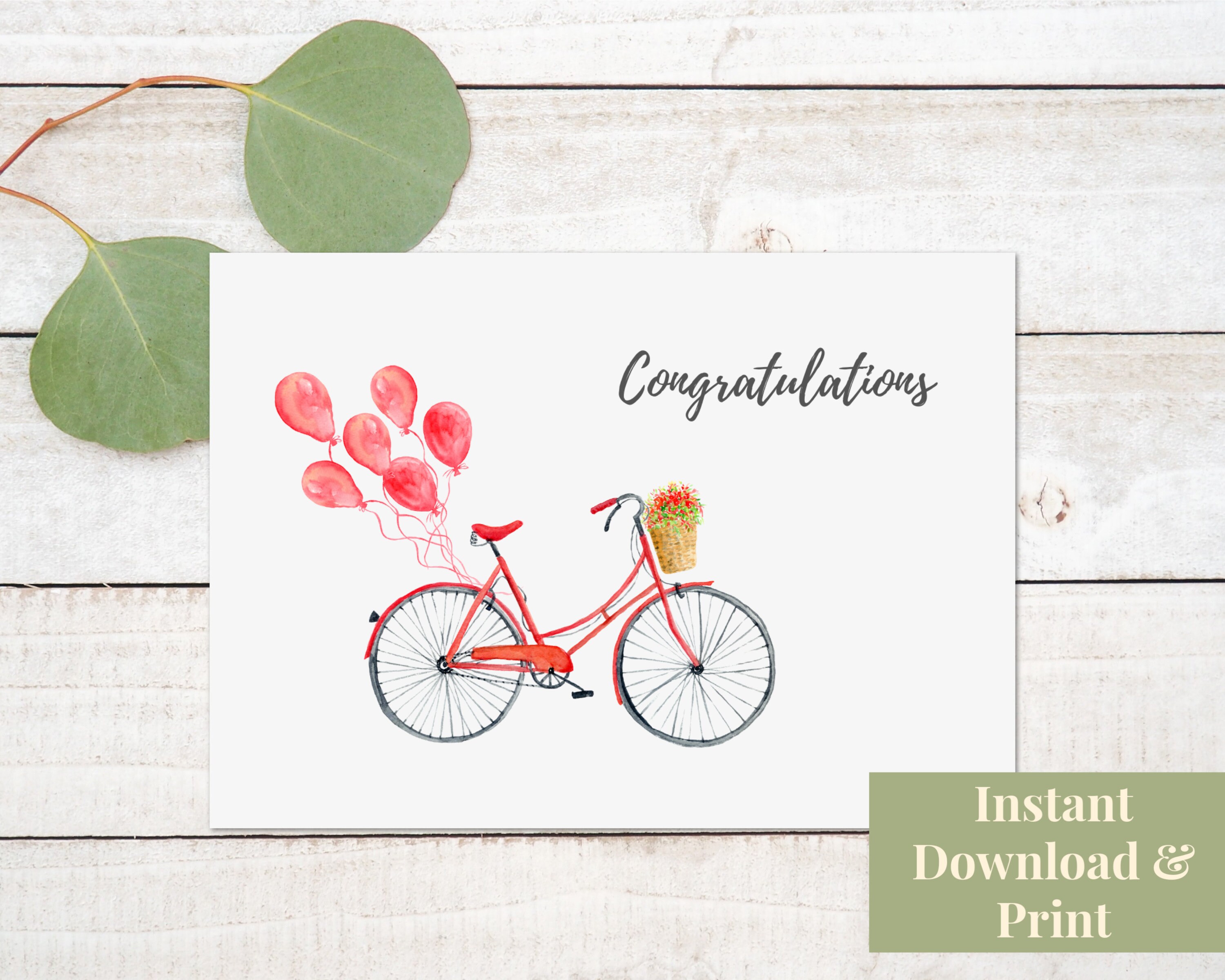 Printable Congratulations Card, Printable Congrats Card, Retirement ...
