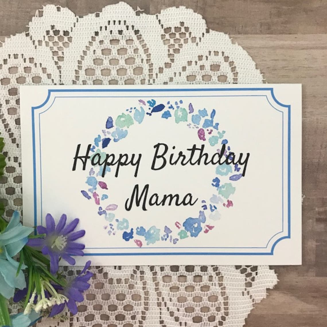 Printable Birthday Card for Mama - Greeting Card for Mom, Mommy, Mother ...