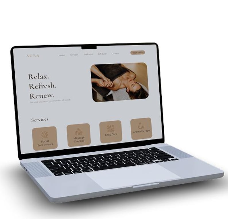 Spa & Massage Landing Page Template | Figma Website Design | Editable ...