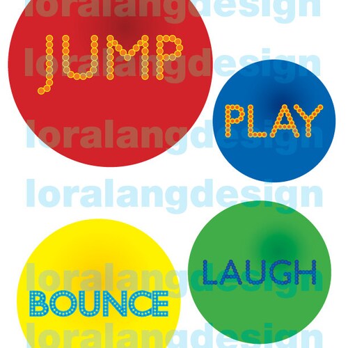 DIY Printable Bouncy Ball Birthday Party Favor Tags INSTANT - Etsy Canada