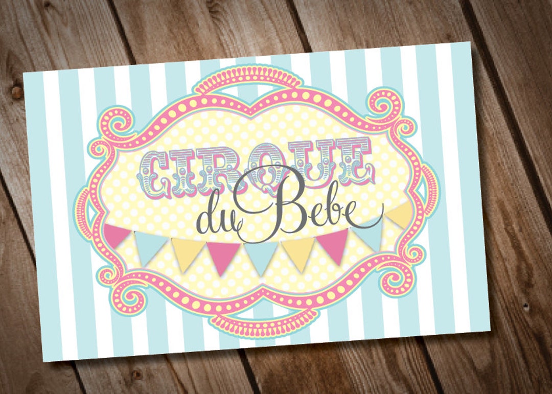 DIY Printable Cirque Du Bebe Poster INSTANT DOWNLOAD - Etsy