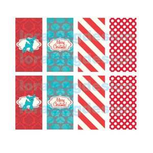 Printable Vintage Rudolph Christmas Party Mini Candy Bar Wrappers ...