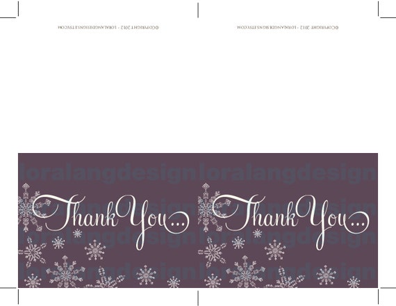 DIY Printable Baby It's Cold Outside Thank You Cards INSTANT DOWNLOAD ...