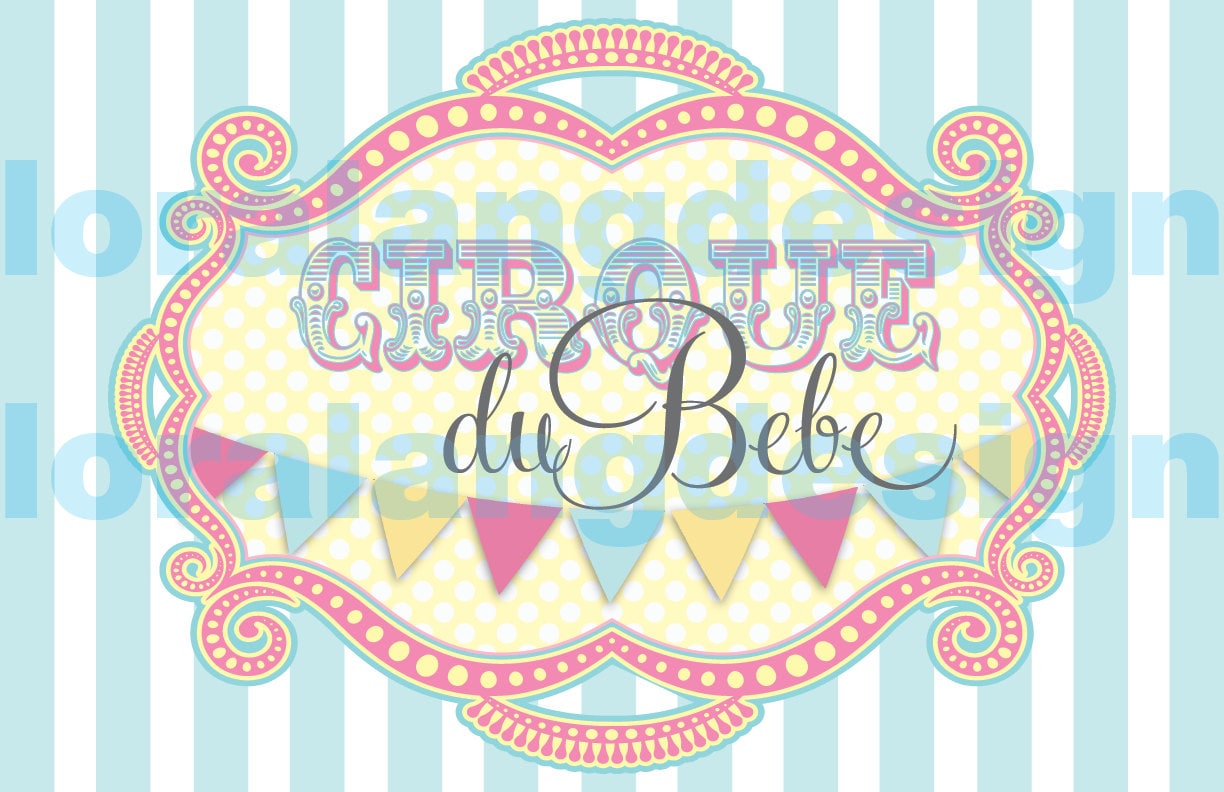 DIY Printable Cirque Du Bebe Poster INSTANT DOWNLOAD - Etsy