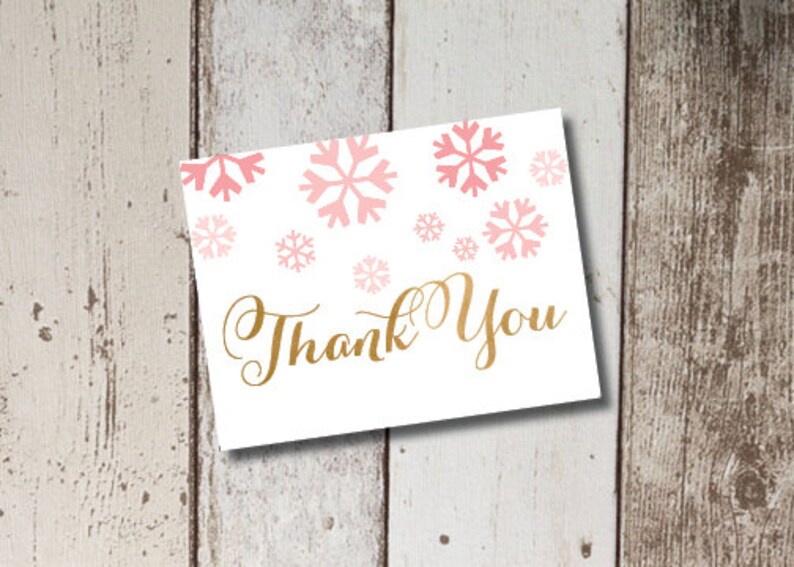 DIY Printable Baby It's Cold Outside Thank You Cards - Etsy