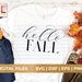 Hello Fall SVG File, Fall SVG File, Autumn SVG File, Fall Shirt, Hello ...