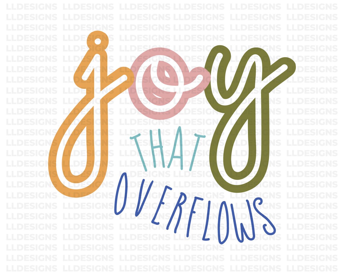 Joyful PNG File, Joy That Overflows PNG, Christian Clipart, Christian ...
