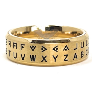 Secret Decoder Ring - Pig Pen Cipher - Etsy