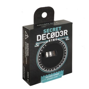 Secret Decoder Ring - Pig Pen Cipher - Etsy