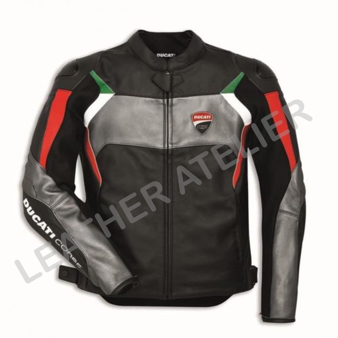 Ducati Corse Leather Jacket | Men’s & Women Motorcycle Racing Jacket ...