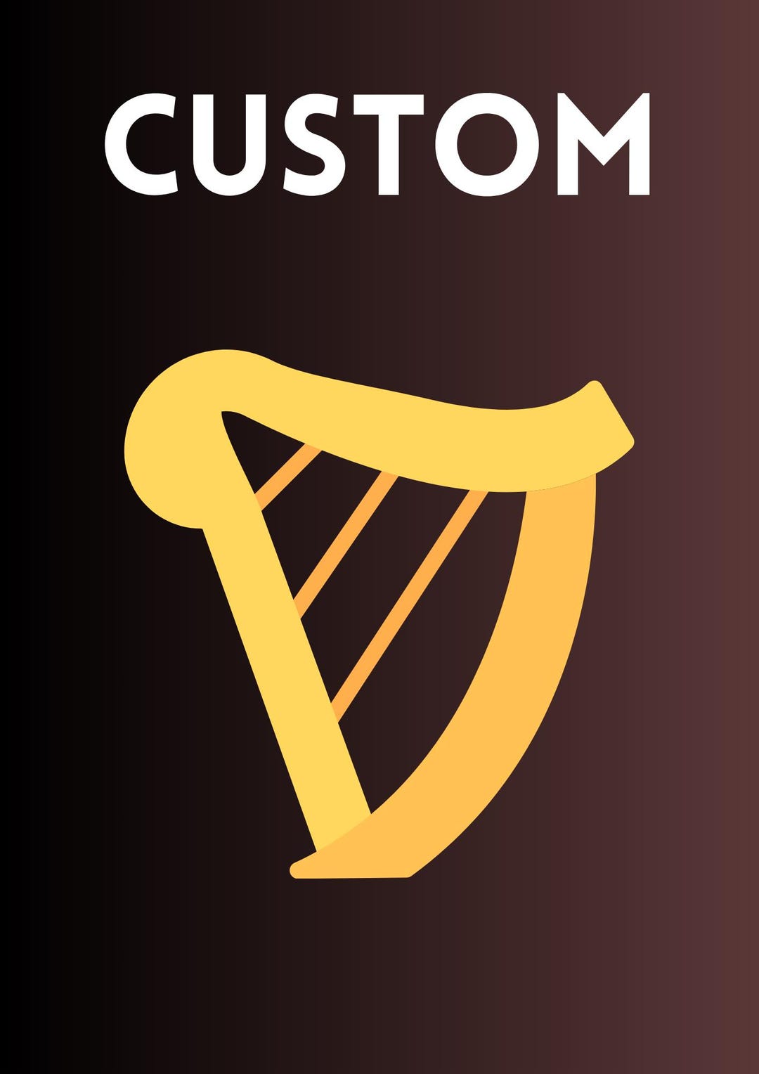 Sláinte Irish Harp Wall Art – Gaelic Toast Poster With Celtic Symbol ...