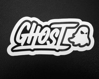 Floral Ghost Sticker | Halloween Decal | Ghost Decal | Spooky Sticker | Flower Ghost | Cute ...