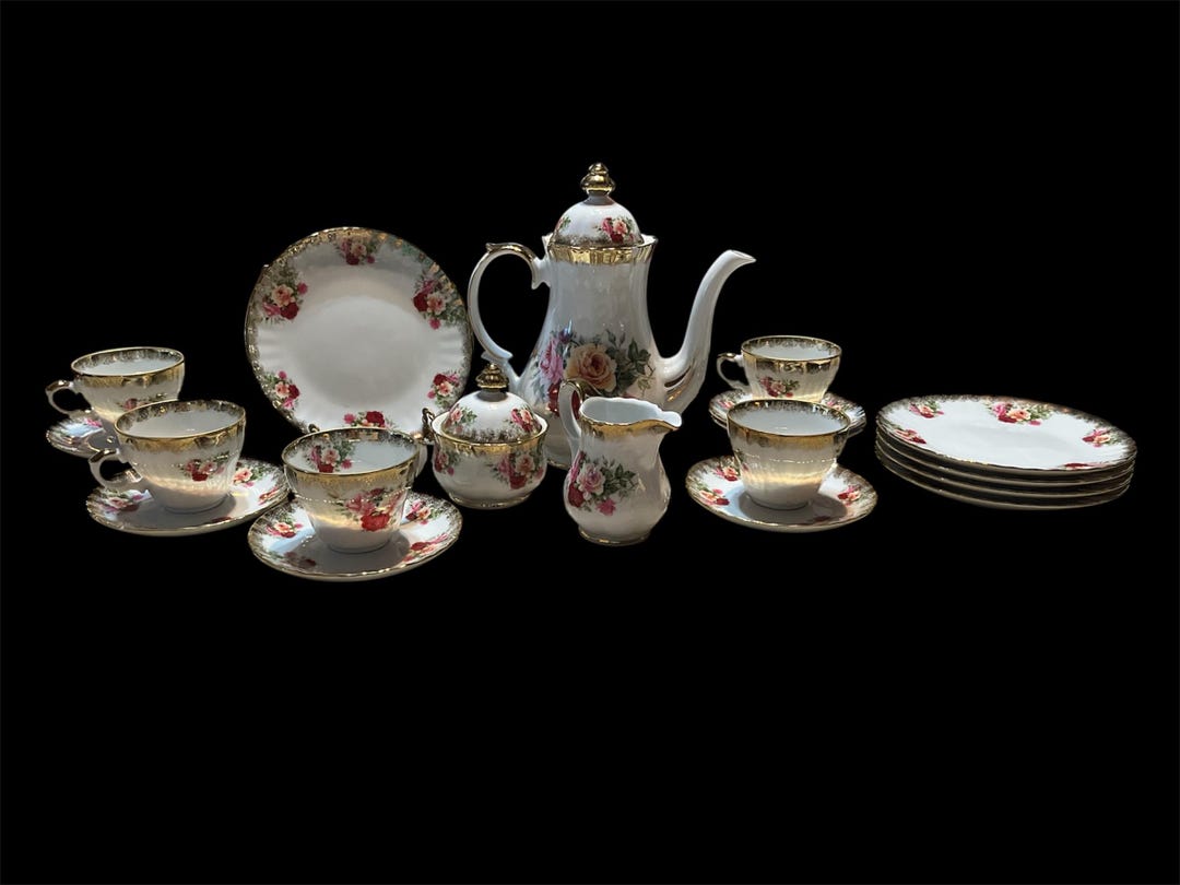 Antique Tea Service Made in Germany by Wunsiedel Bavaria Porcelain ...