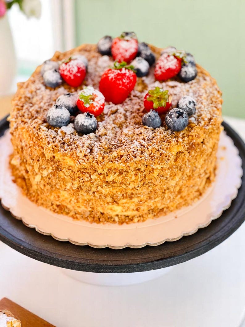 Napoleon Cake Recipe: Namelaka Cream, French Mille-feuille (PDF ...