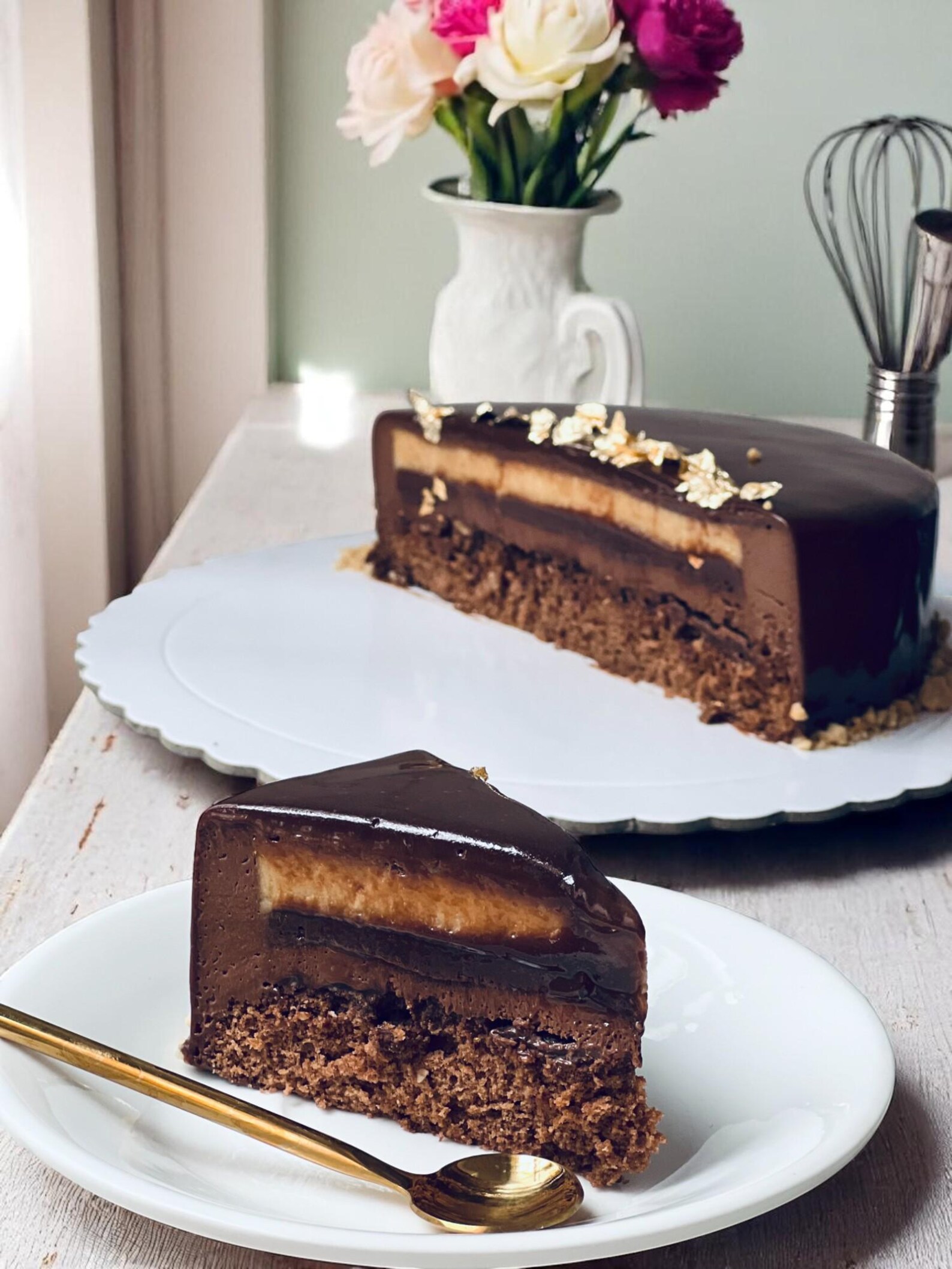 Chocolate Caramel Entremet Recipe: Gourmet Mousse Cake (PDF Download - Etsy