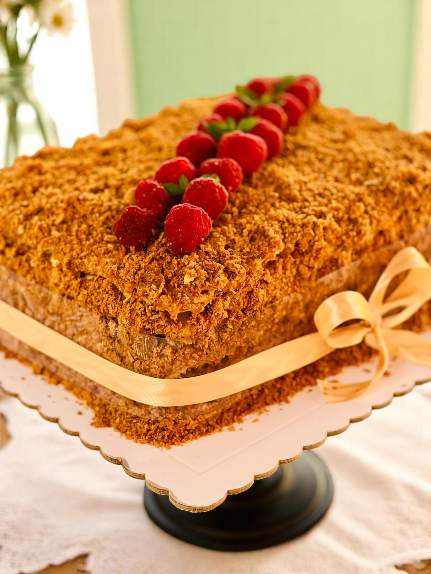 Napoleon Cake Recipe: Namelaka Cream, French Mille-feuille (PDF ...
