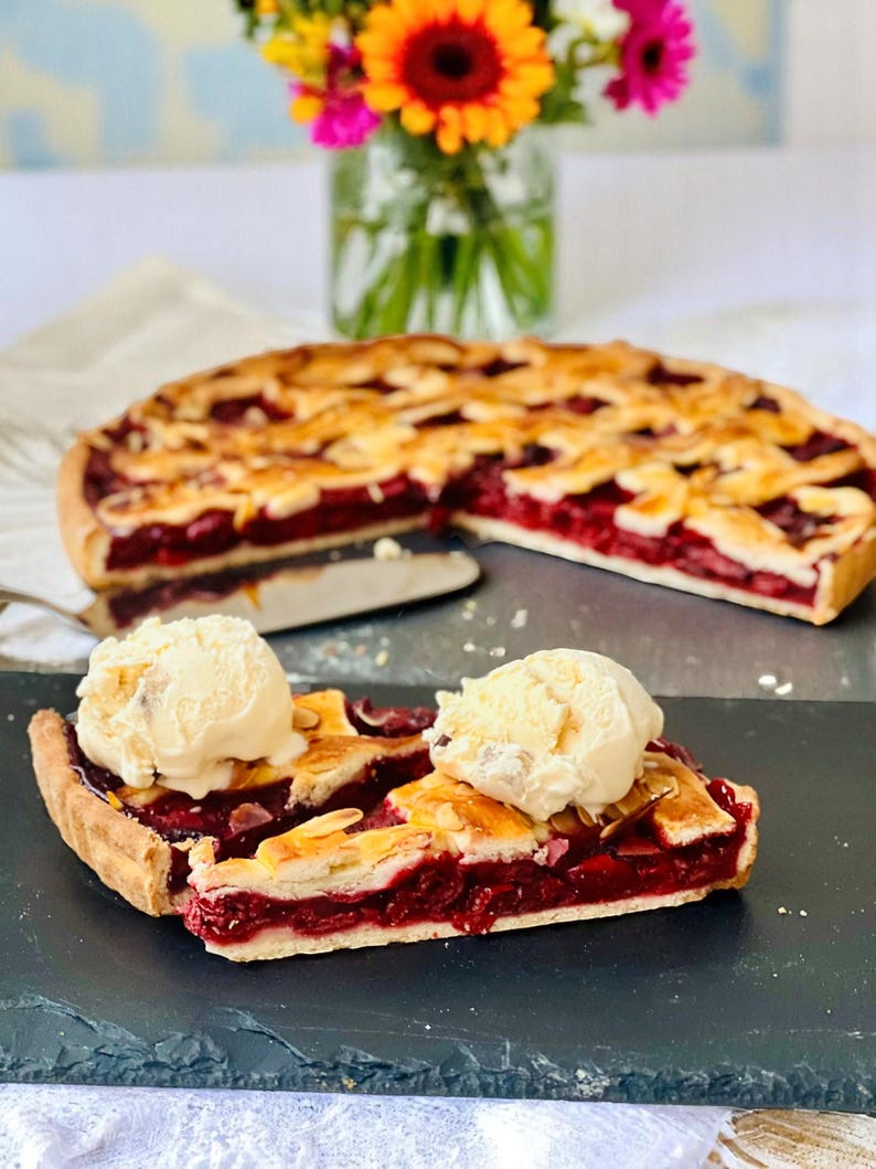 Cherry Pie Recipe: American-style Shortcrust Pastry (PDF Downloadable ...