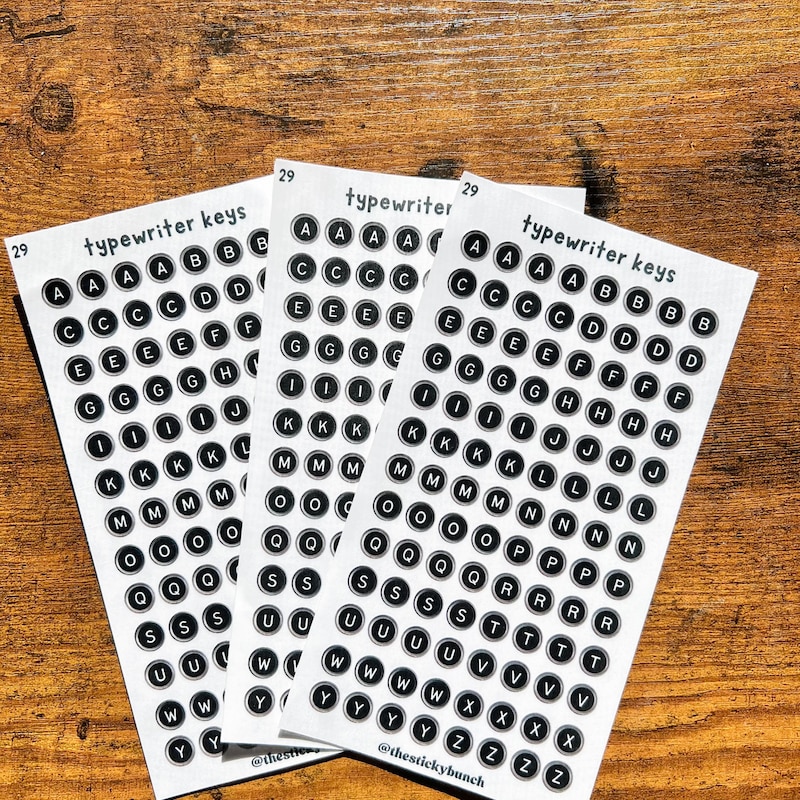 Alphabet Keyboard Stickers - Etsy
