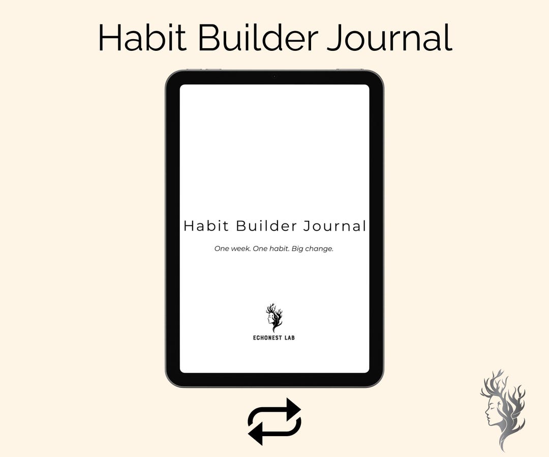Habit Builder Planner – 7-day Printable Habit Tracker PDF – ADHD ...