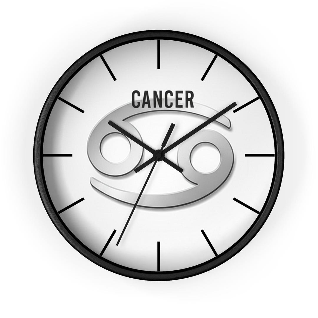 Cancer Zodiac Sign Wall Clock - Etsy